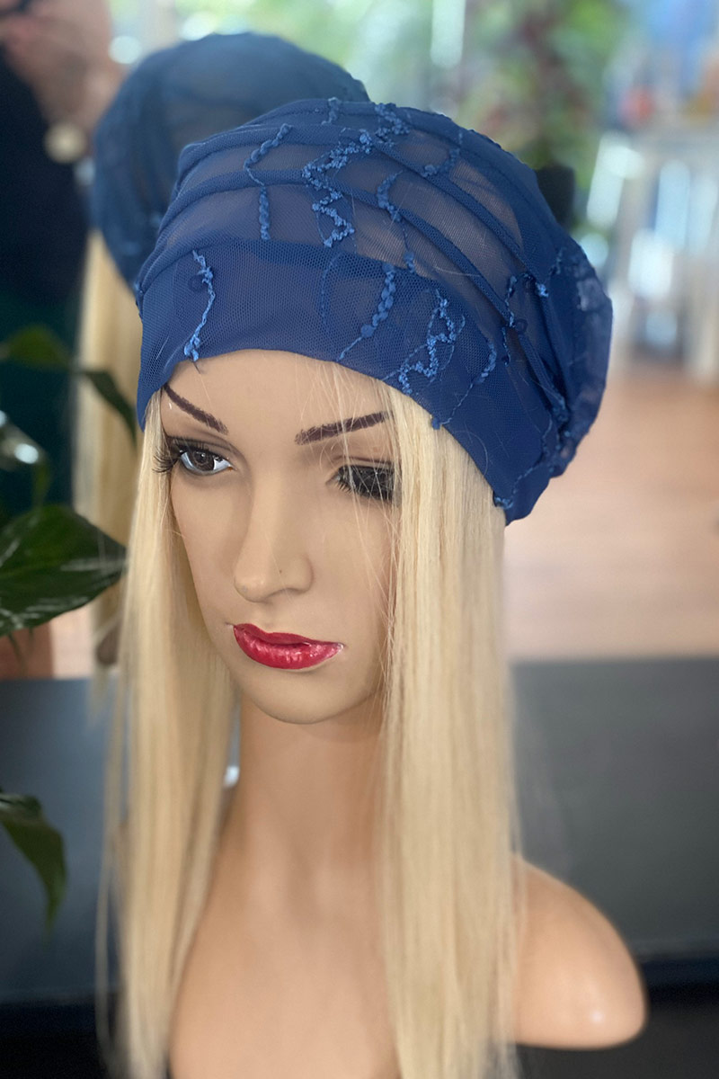 Blue Decorative Cap - The Australian Wig Company