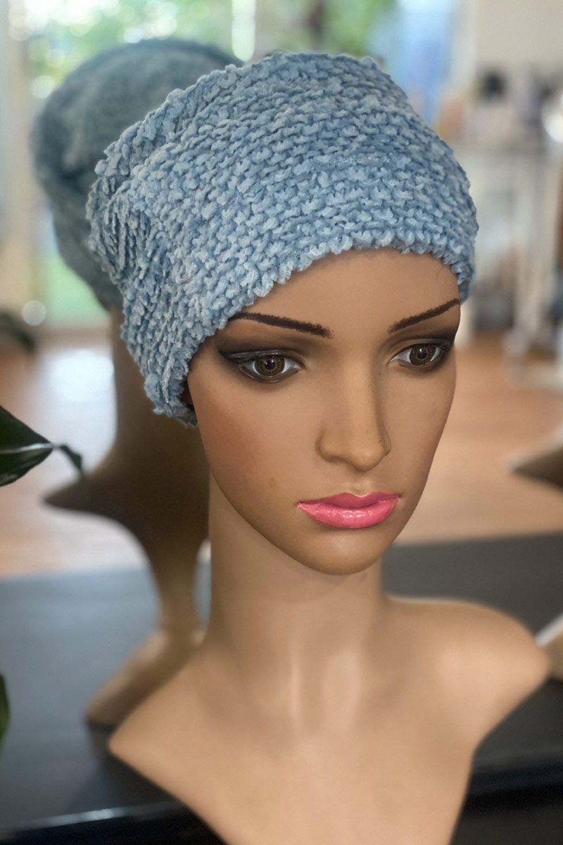 Blue Scallop Cap - The Australian Wig Company