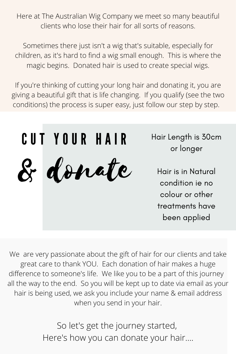 Donating Hair - The Australian Wig Company