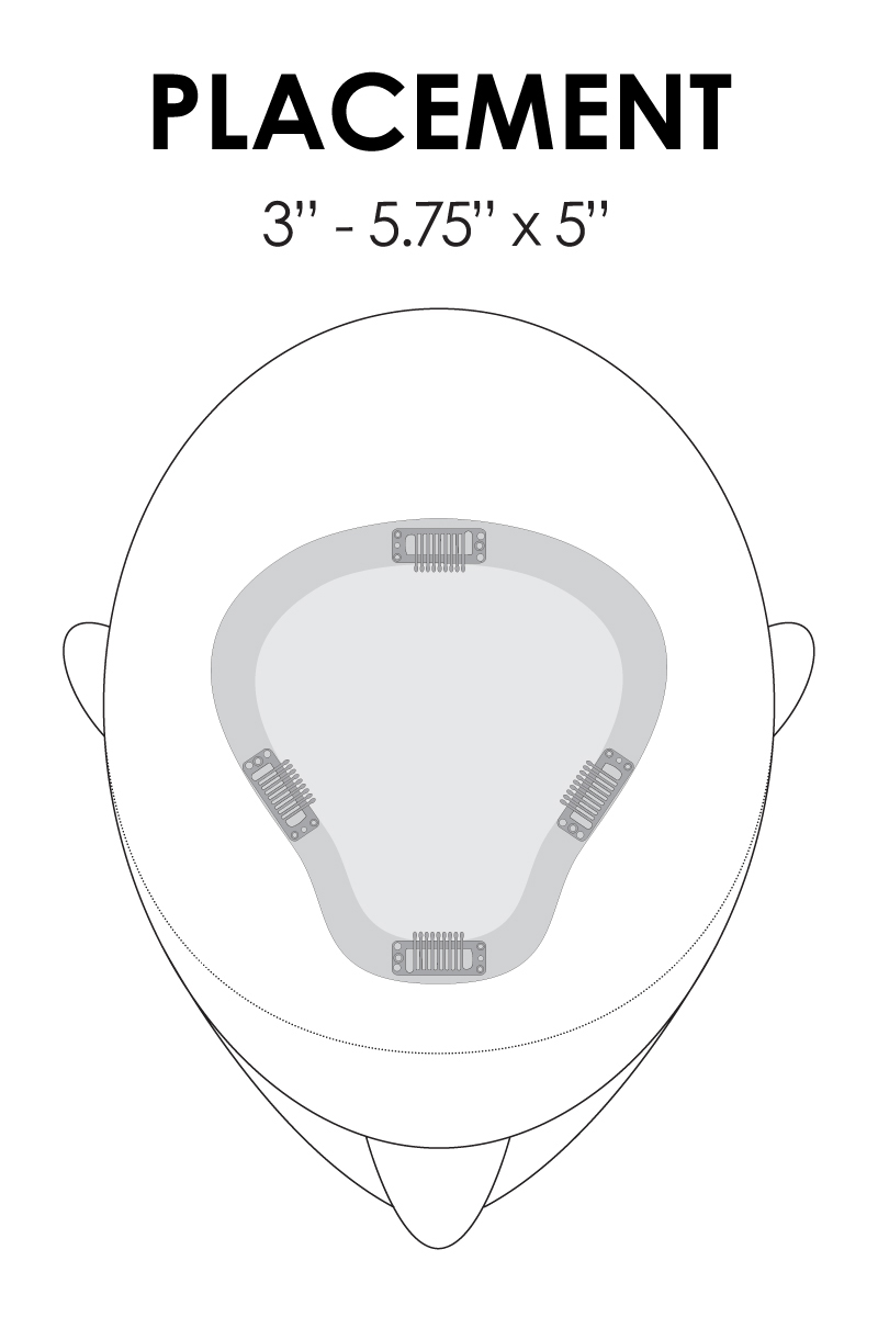 Curly Human Hair Topper 12" - The Australian Wig Company