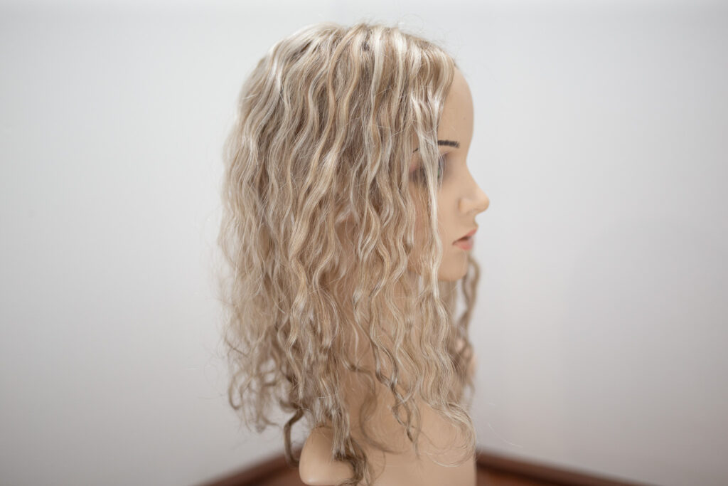 Curly Human Hair Topper 18" - The Australian Wig Company