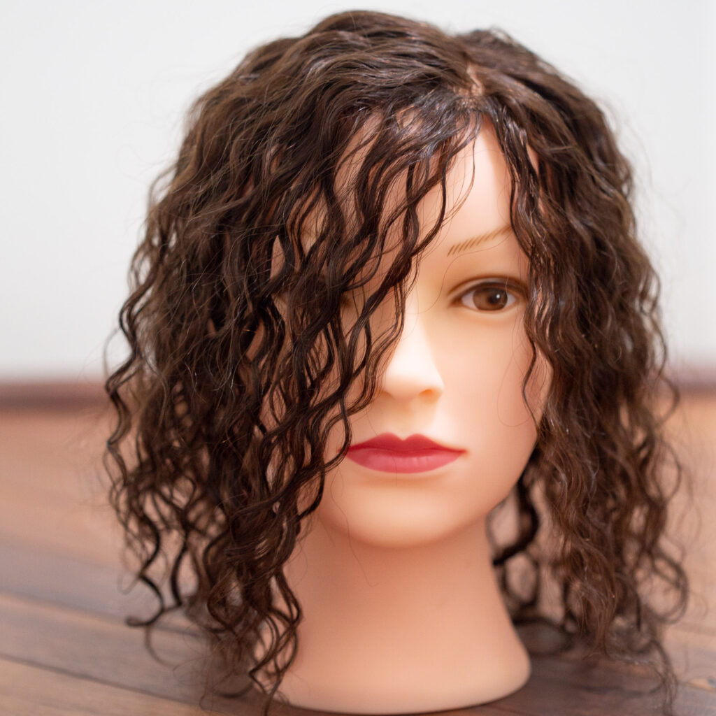 Curly Human Hair Topper 12" - The Australian Wig Company