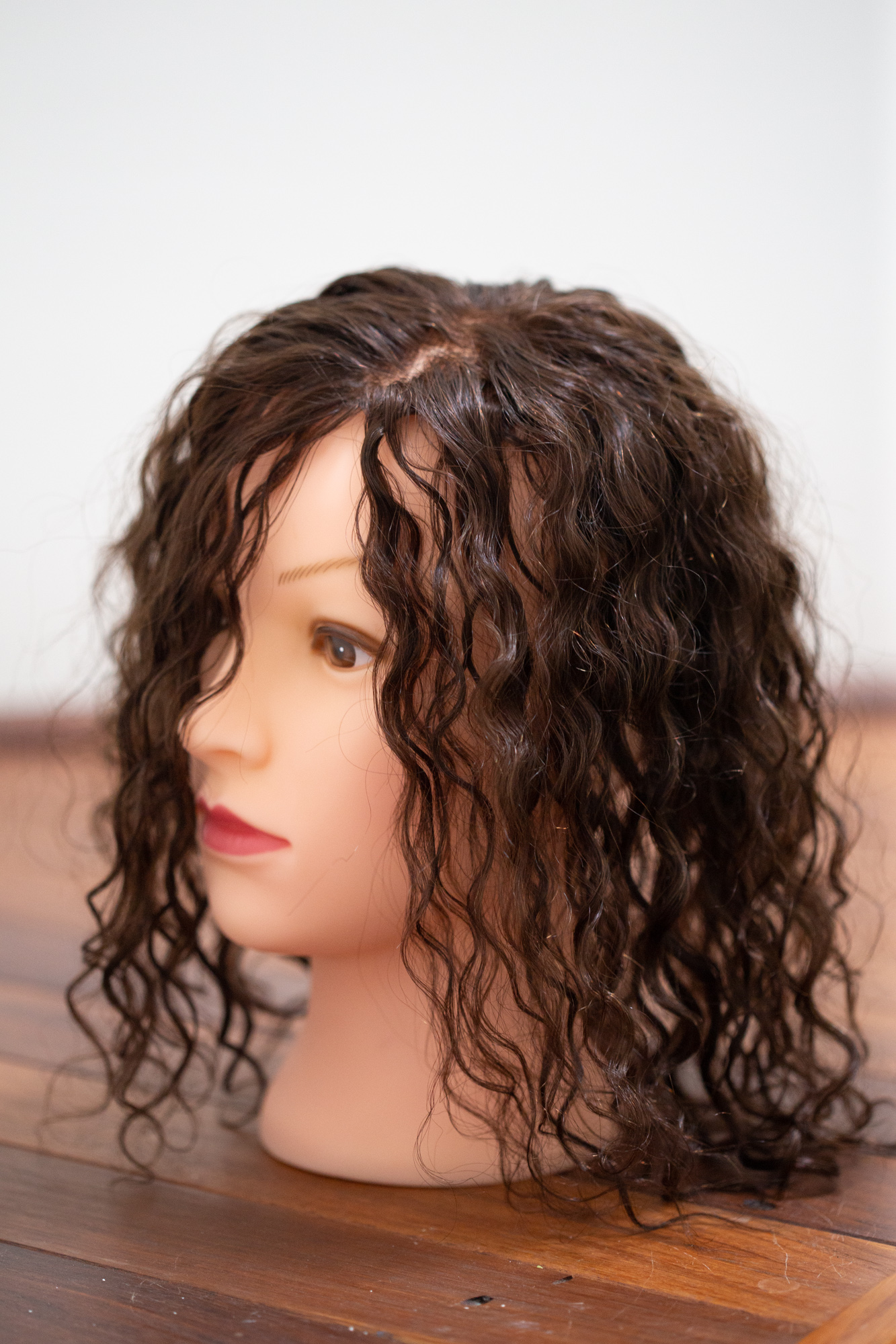 Curly Human Hair Topper 12" - The Australian Wig Company