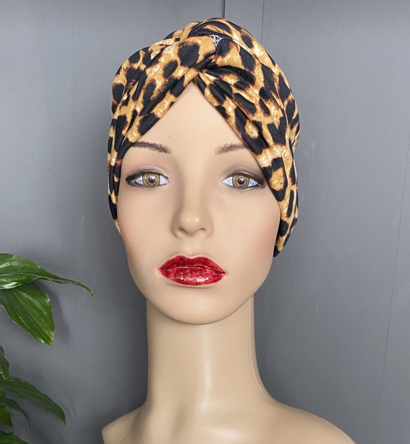 Leopard Print Cap - The Australian Wig Company